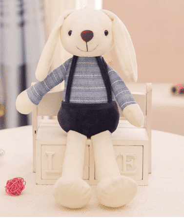 Conejo peluche traje azul • Mi Peluche