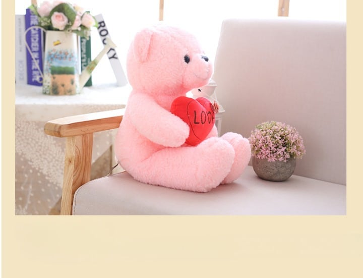 Osito de peluche rosa del amor • Mi Peluche