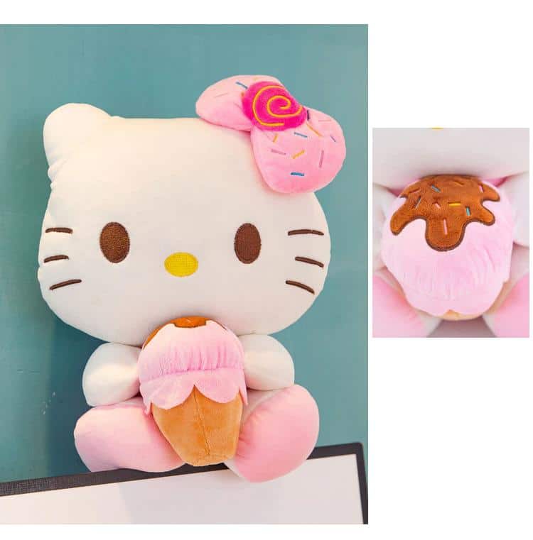 Peluche Hello Kitty con helado • Mi Peluche